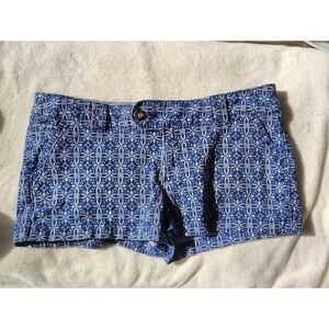 Red Camel | Shorts | Red Camel Womens Blue White Geometric Medallion ...